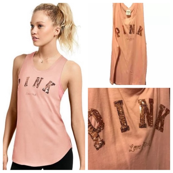 PINK Victoria's Secret | Tops | Vs Victorias Secret Pink Muscle ...